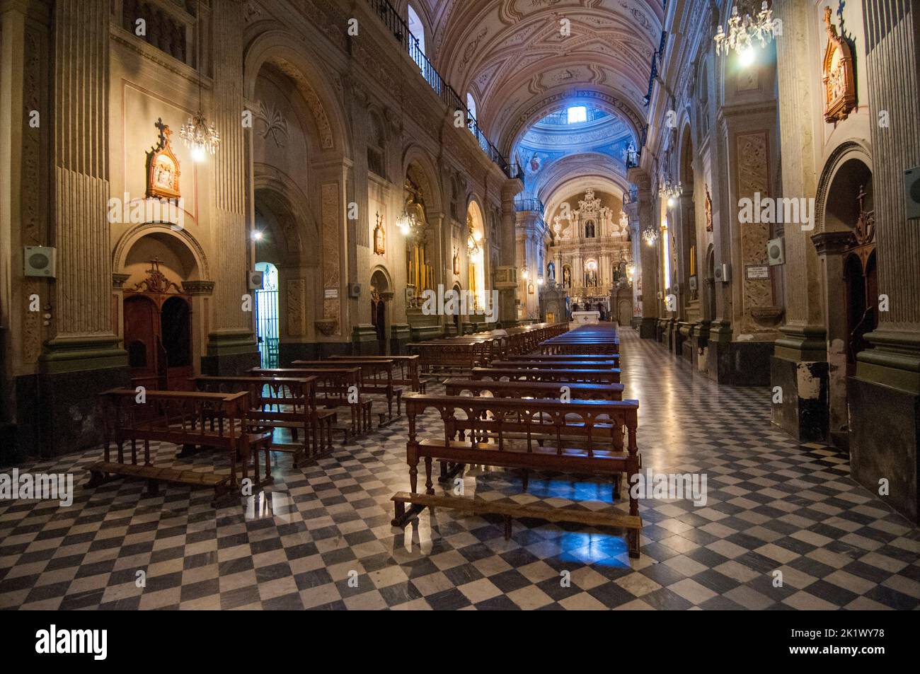 The interior of the Cathedral of Salta, Salta, Argentina Stock Photo ...