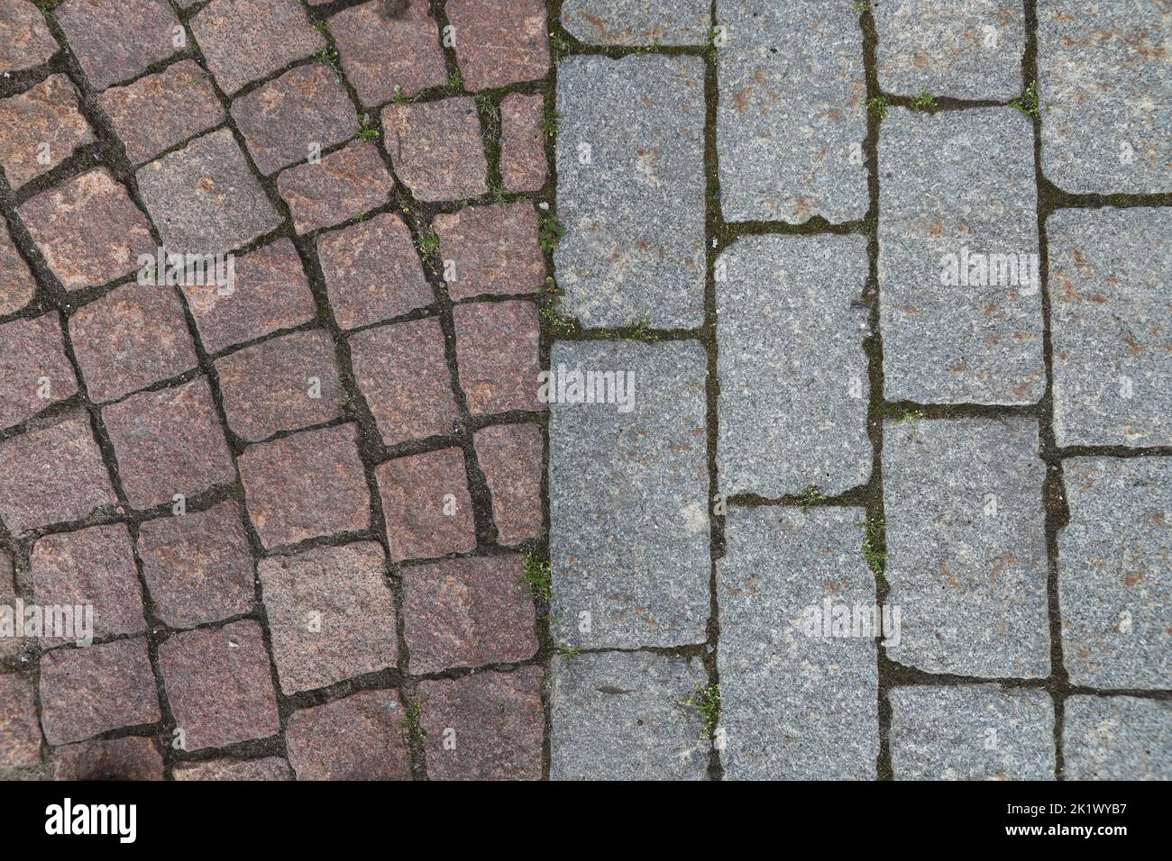 A sidewalk ground made of bricks Stock Photo - Alamy