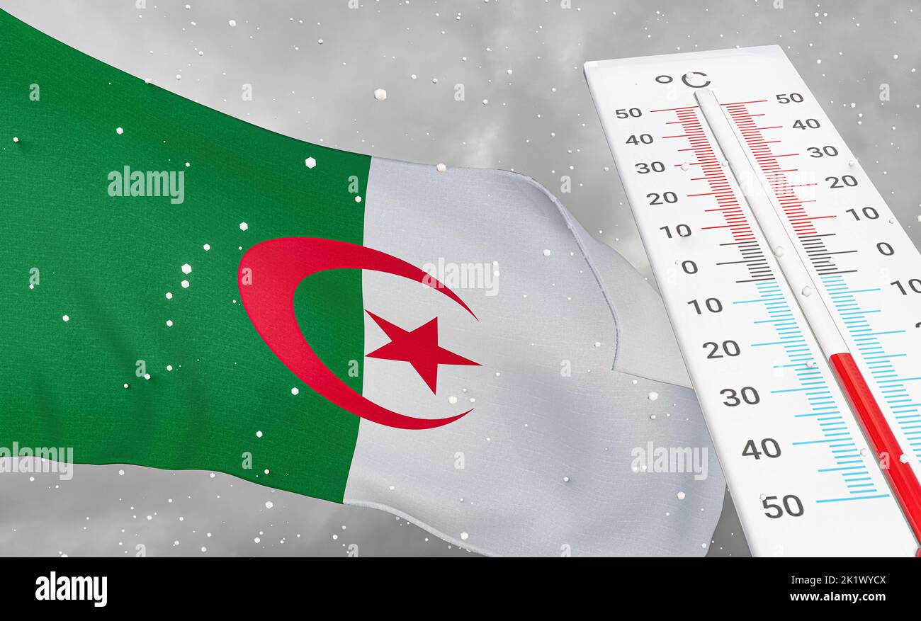 Flag algeria thermometer hi-res stock photography and images - Alamy
