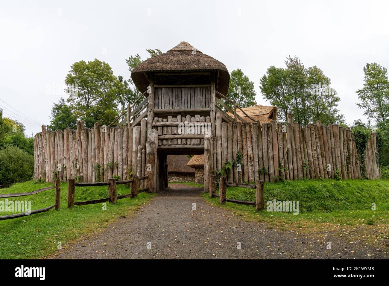 Wexford, Ireland - 18 August, 2022: view of a reconstructed early ...