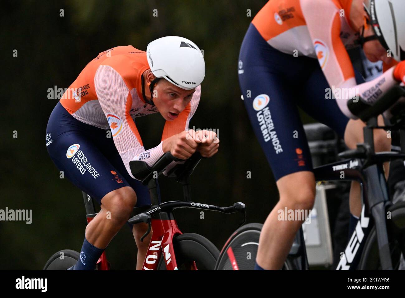 Wollongong, Australia, Wednesday 21 September 2022. Dutch men riders ...