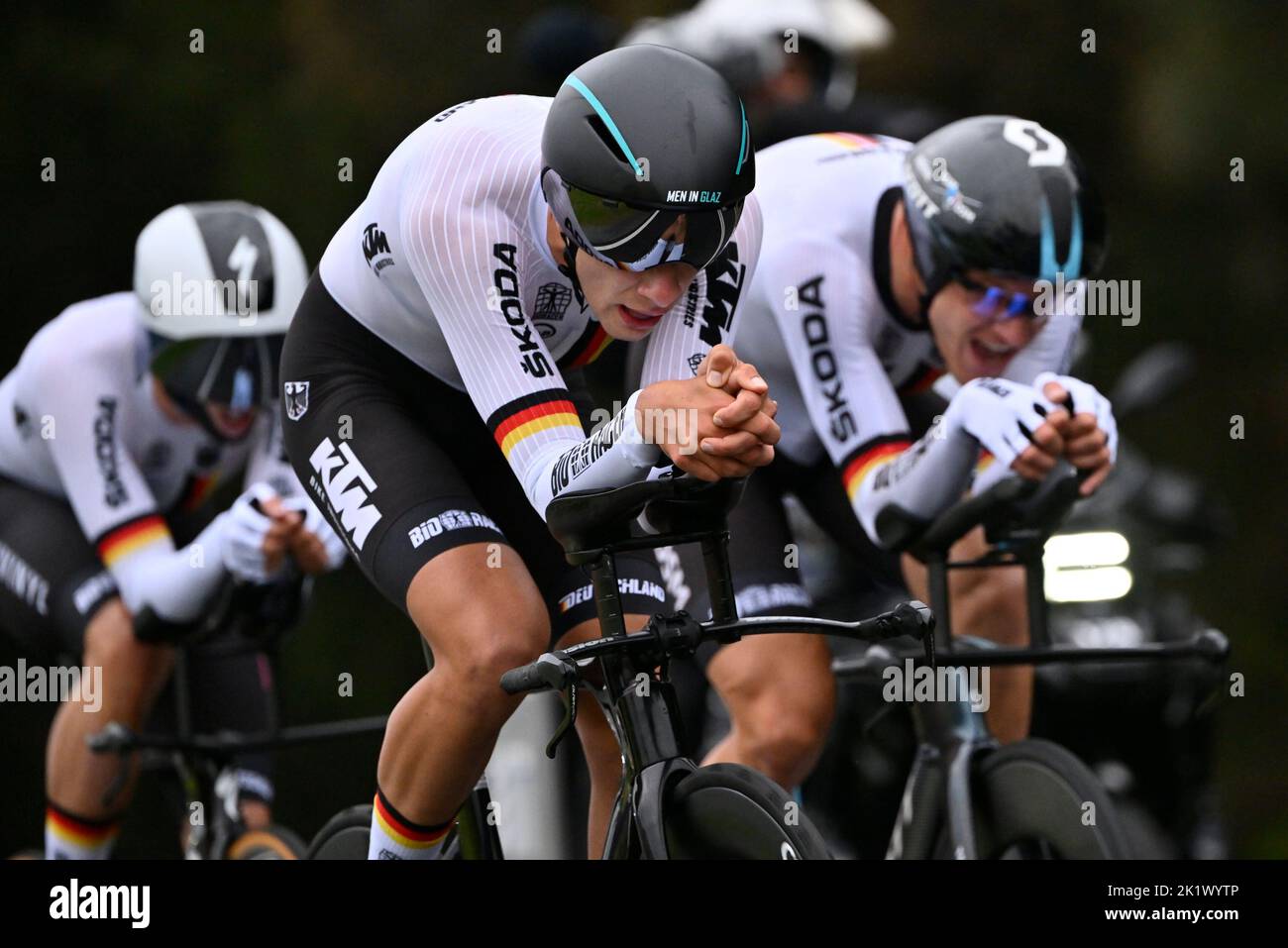 Wollongong, Australia, Wednesday 21 September 2022. Germany men riders ...