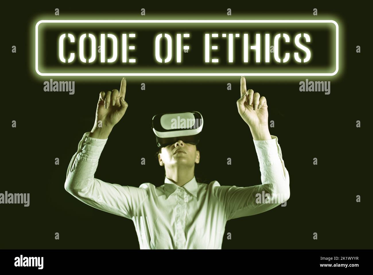 Handwriting text Code Of Ethics. Word for Moral Rules Ethical Integrity ...