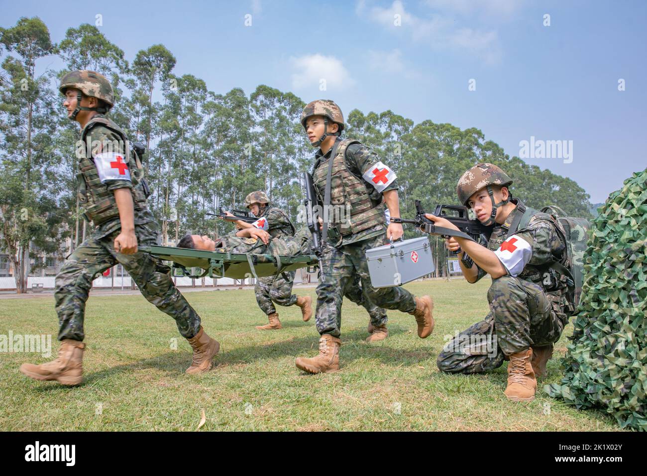 NANNING, CHINA - SEPTEMBER 21, 2022 - Armed police officers and ...