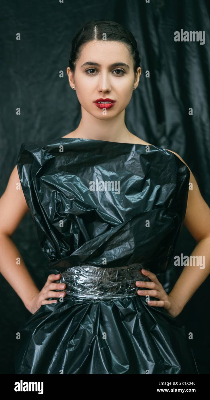 Black Garbage Bag Dress at Clinton Richardson blog