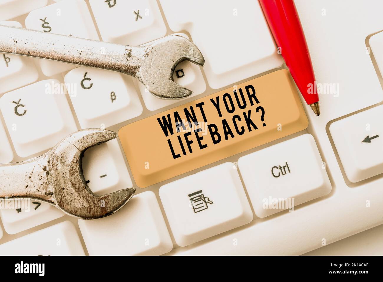 Sign displaying Want Your Life Back Question. Business approach Have ...