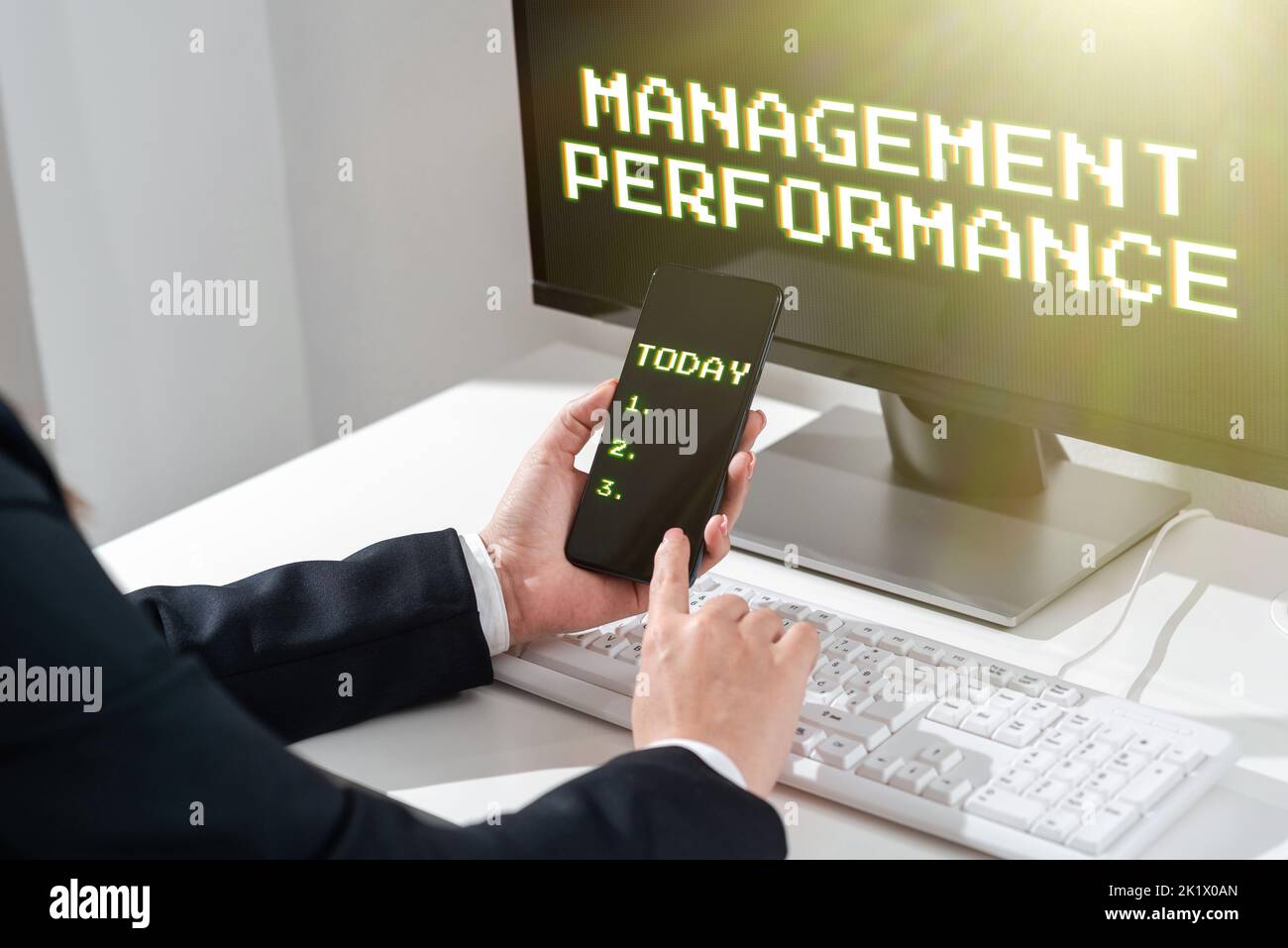 Text sign showing Management Performance. Business idea feedback on ...