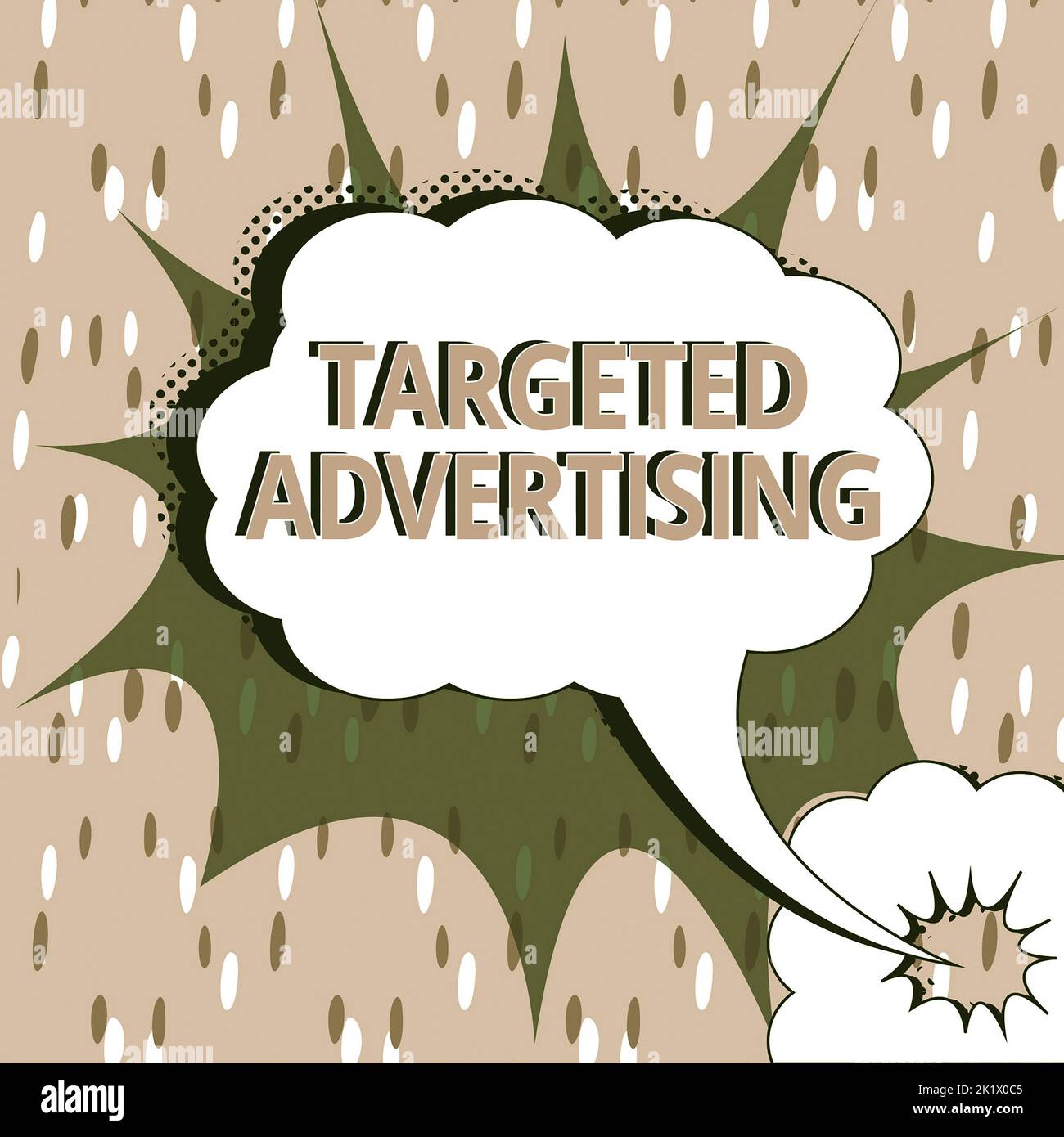 Sign displaying Targeted Advertising. Word for Online Advertisement Ads ...