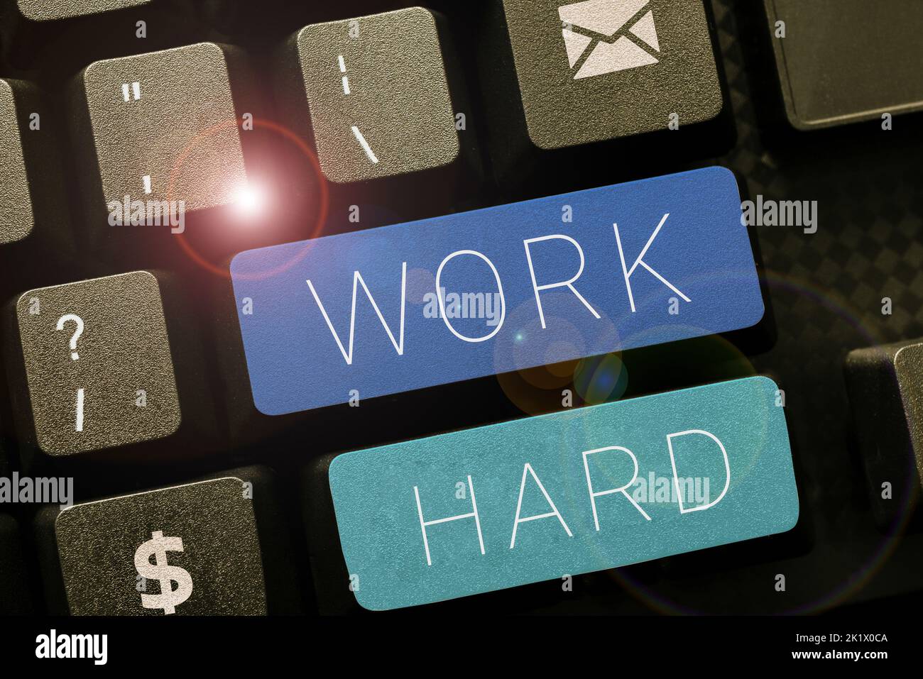 Conceptual display Work Hard. Internet Concept Laboring that puts ...