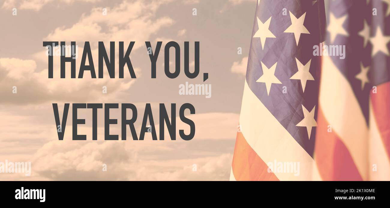 Thank you veterans banner hi-res stock photography and images - Alamy