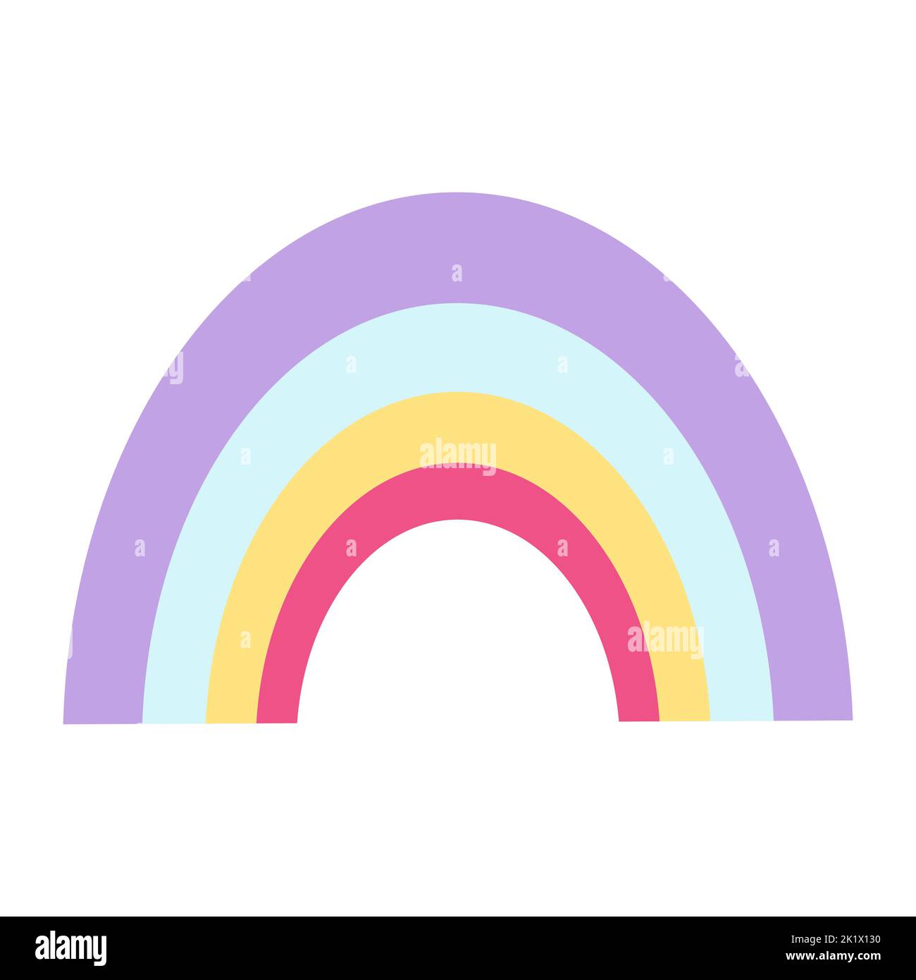 Groovy rainbow, pop girly sticker in 60s 70s retro style. Vector ...