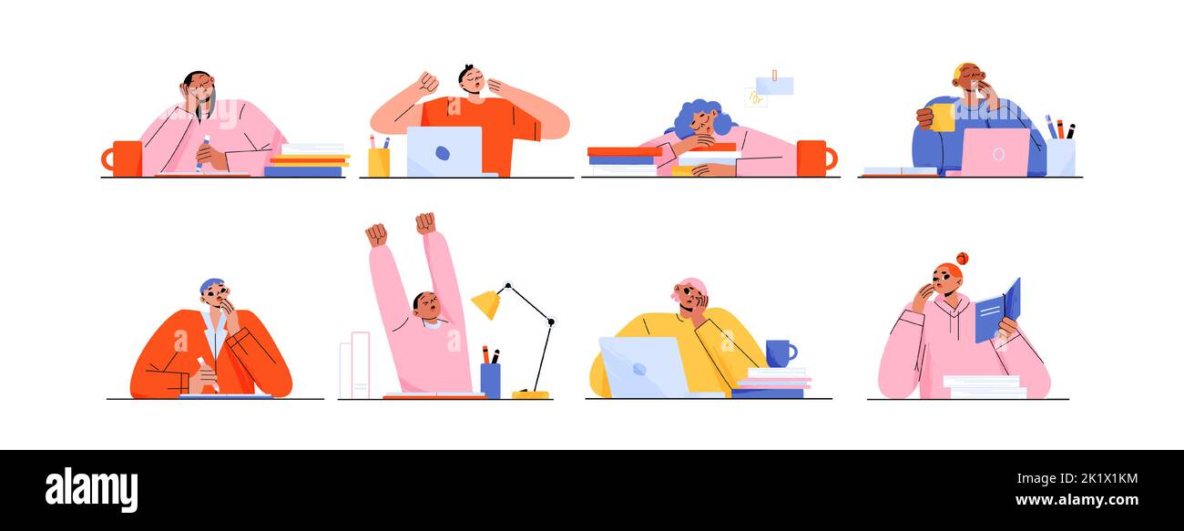 Yawn classroom Cut Out Stock Images & Pictures - Alamy