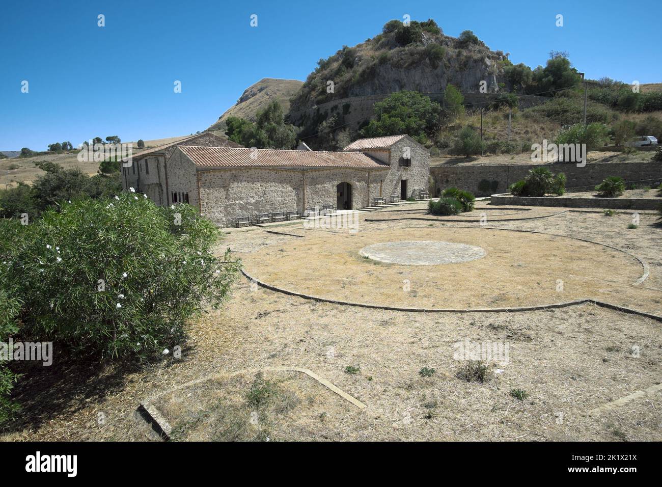 arab thermal bath of Cefalà Diana in Sicily (exterior Stock Photo - Alamy