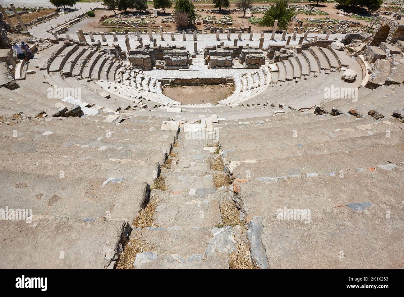 Ephesus archeological site. Ancient odeon. Historic ancient place in ...