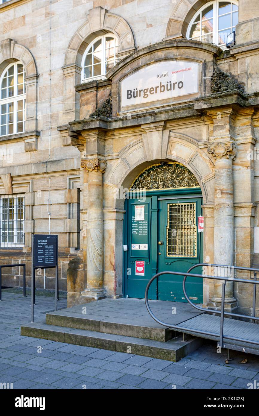 Citizens' office at the town hall of Kassel Stock Photo - Alamy