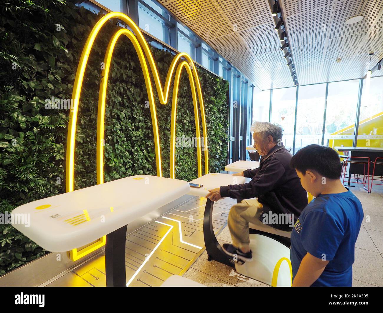 BEIJING, CHINA - SEPTEMBER 21, 2022 - Consumers pedal eco-friendly electric bikes that generate ...