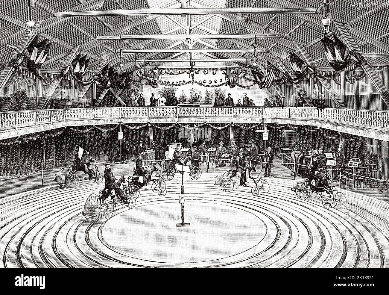 An electric carousel, overview of the electric carousel in Nice, France ...