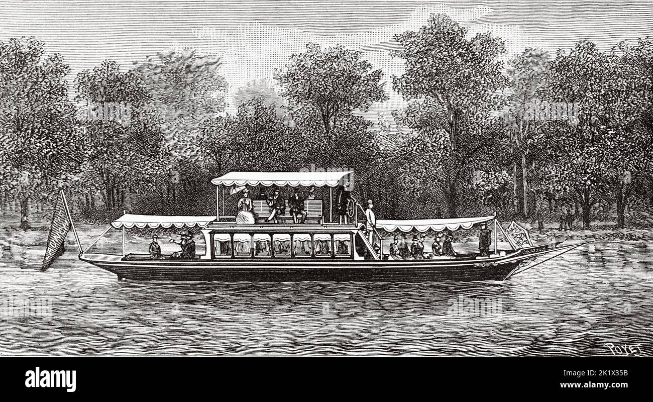 Pleasure electric boats. The viscountess Bury English electric boat 20 ...