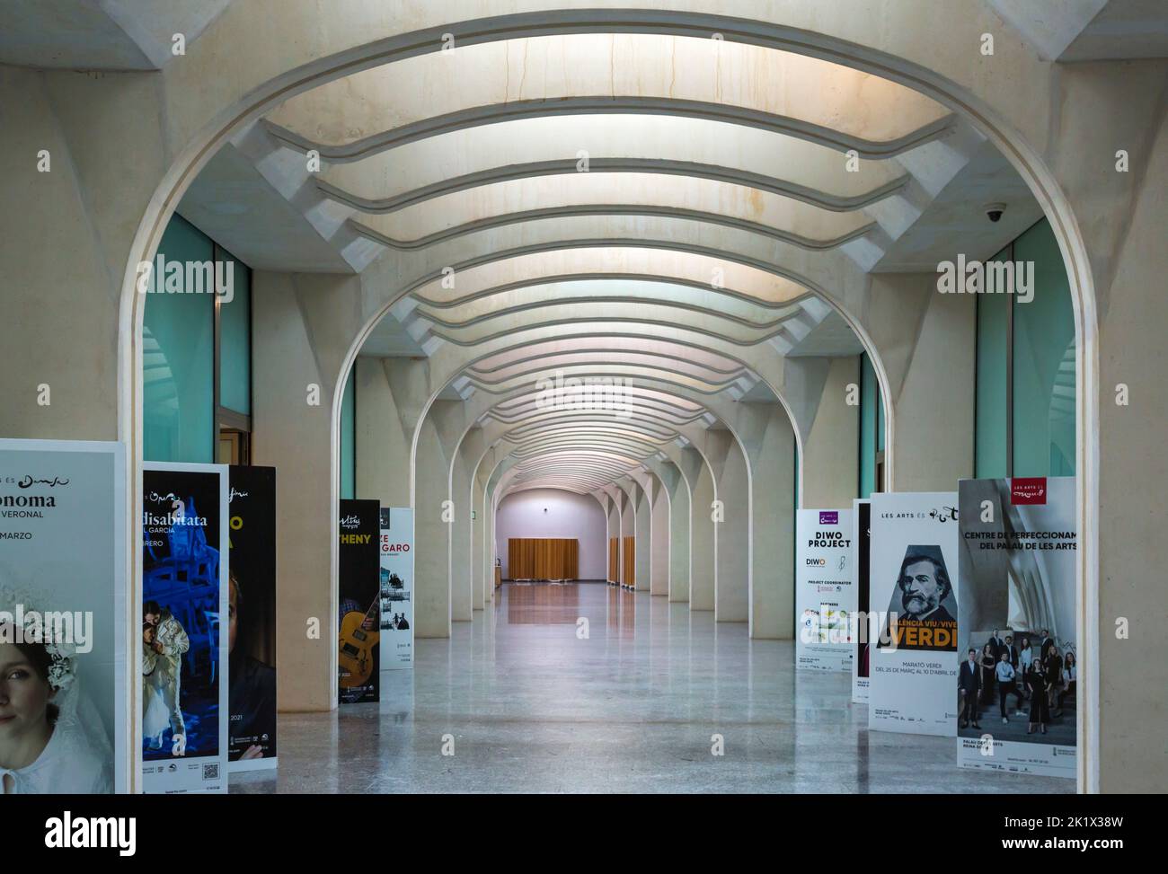interior detail of El Palau de les Arts Reina Sofia, Opera House, at ...