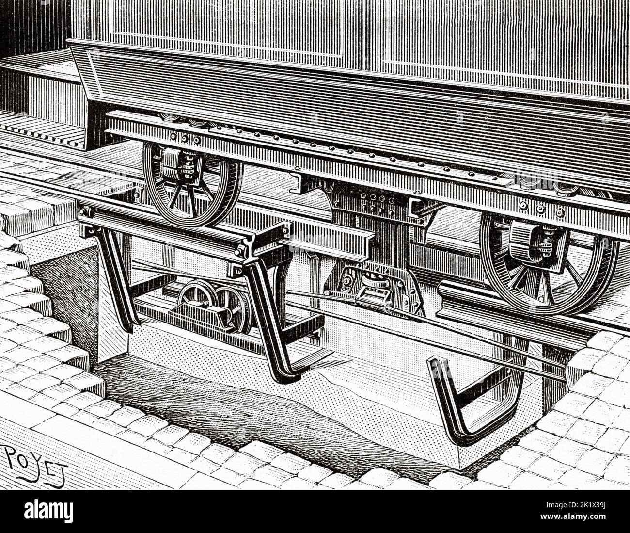 Cross section drawing history of technology hi-res stock photography ...