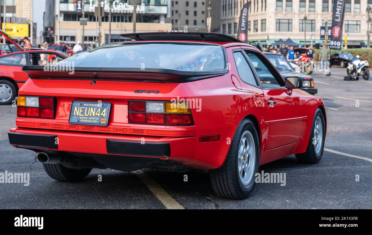 DETROIT, MI/USA - SEPTEMBER 17, 2022: A 1988 Porsche 944 car at Detroit Concours 'd Elegance ...
