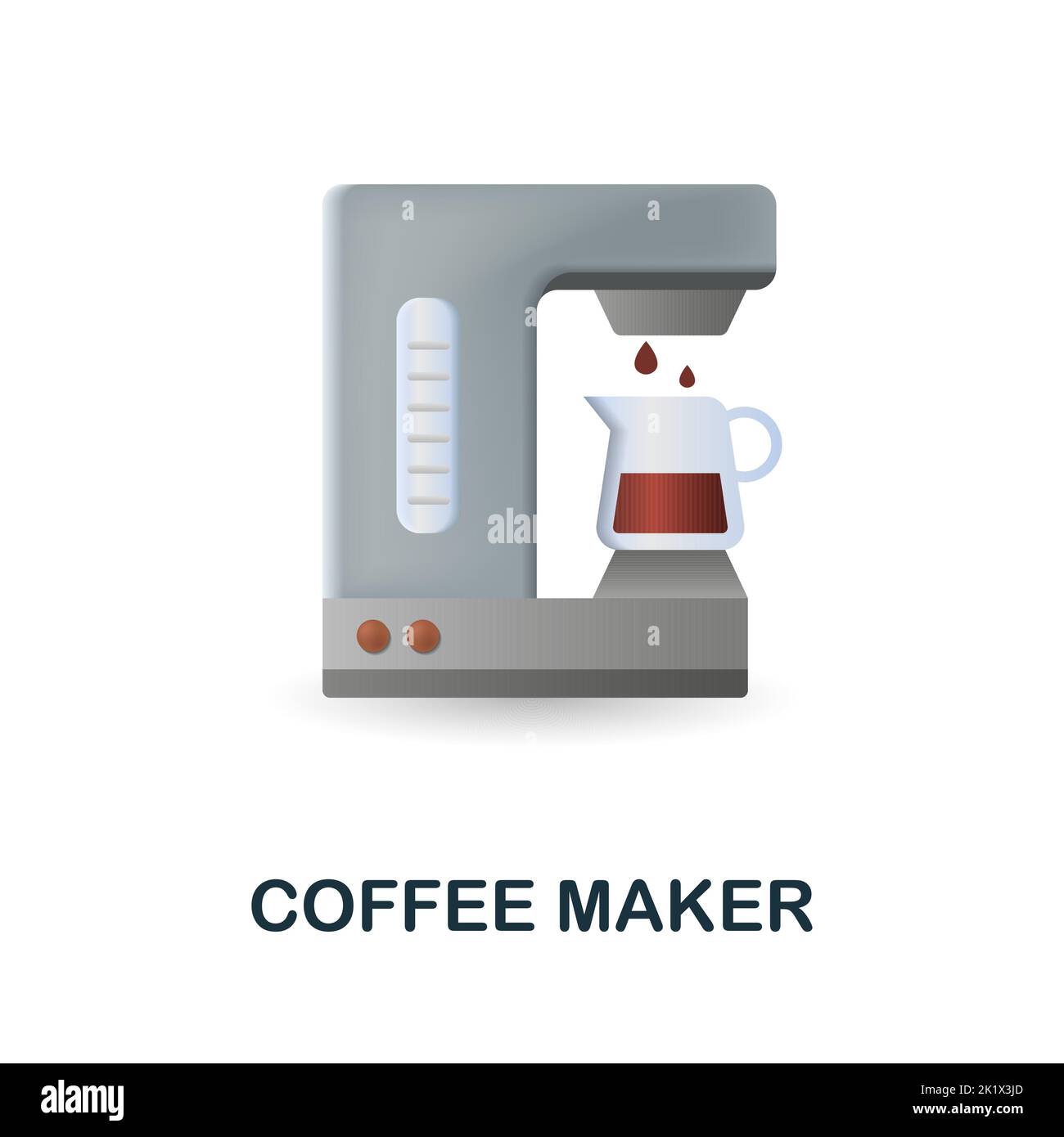 Coffee Maker icon. 3d illustration from coffee collection. Creative ...