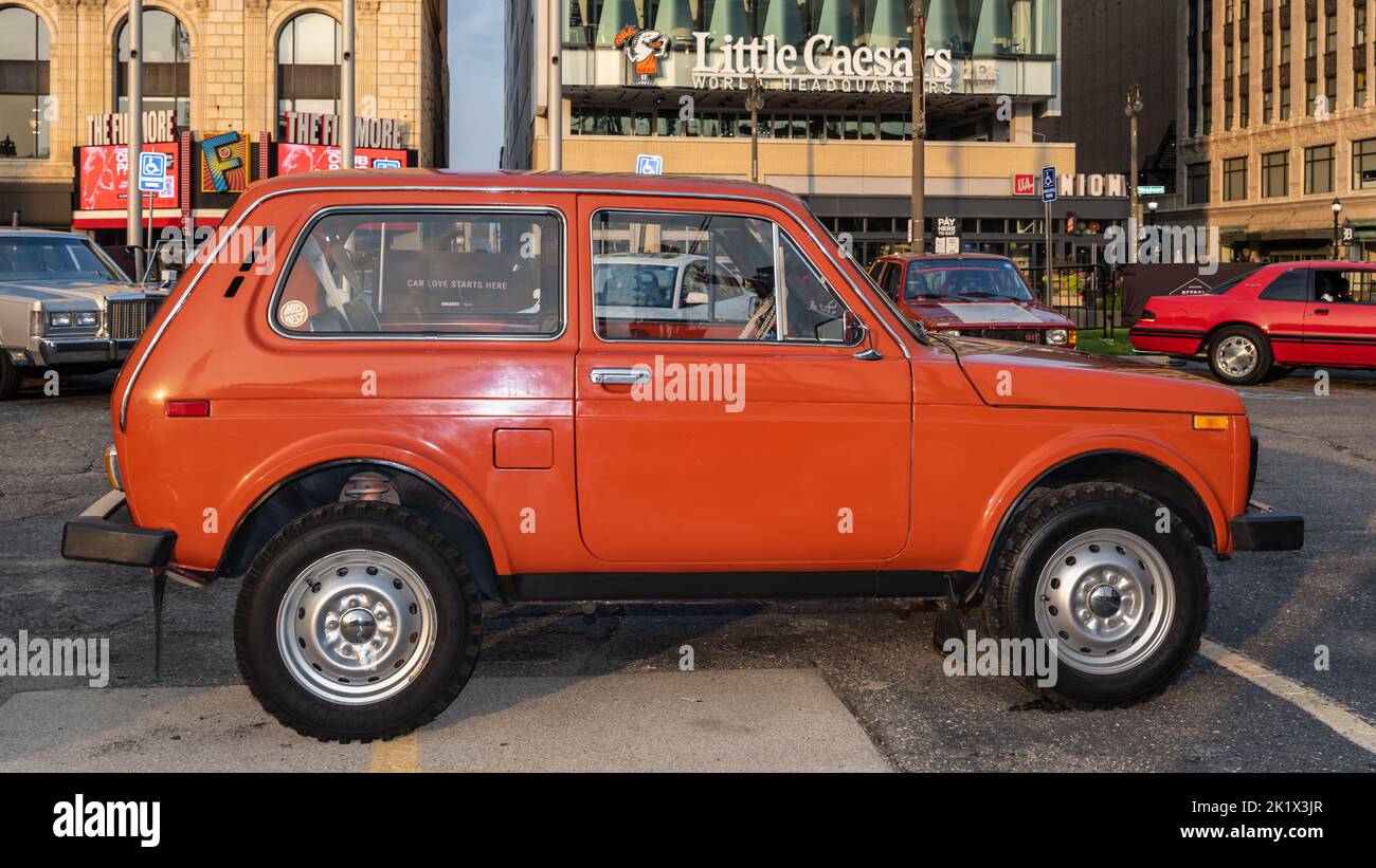 DETROIT, MI/USA - SEPTEMBER 17, 2022: A Lada Niva 1600 car at Detroit ...