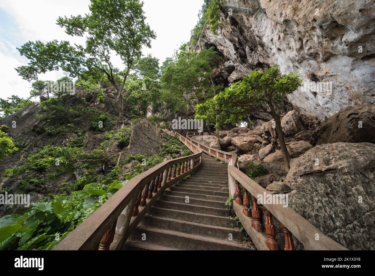 This is the temple of Wat Tham Khao Chaka, at Sa Kaeo in Thailand. The ...