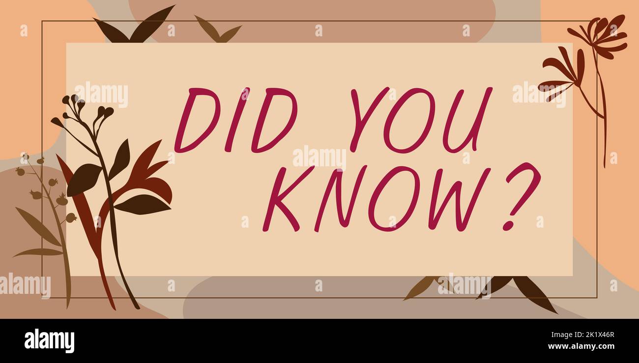 Conceptual display Did You Know Question. Business overview Fun Facts ... Conceptual display Did You Know Question. Business overview Fun Facts ...