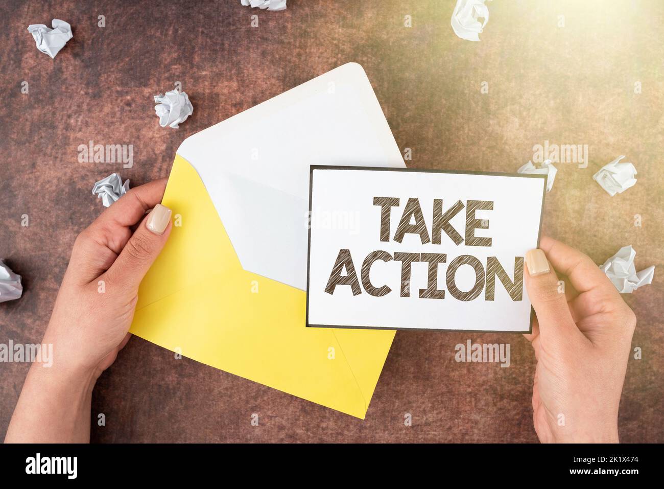 Conceptual caption Take Action. Word Written on advices someone to do ...