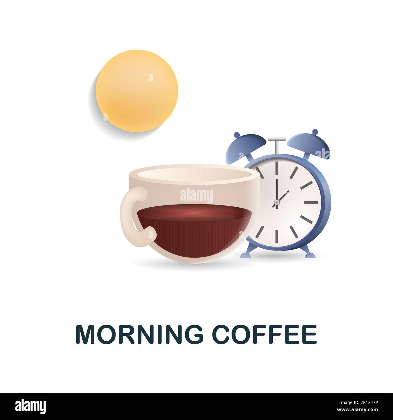 Morning Coffee icon. 3d illustration from coffee collection. Creative ...