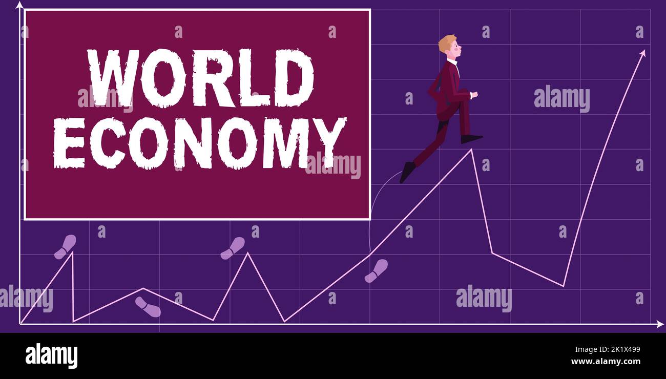 Conceptual display World Economy. Business showcase Global Worldwide ...
