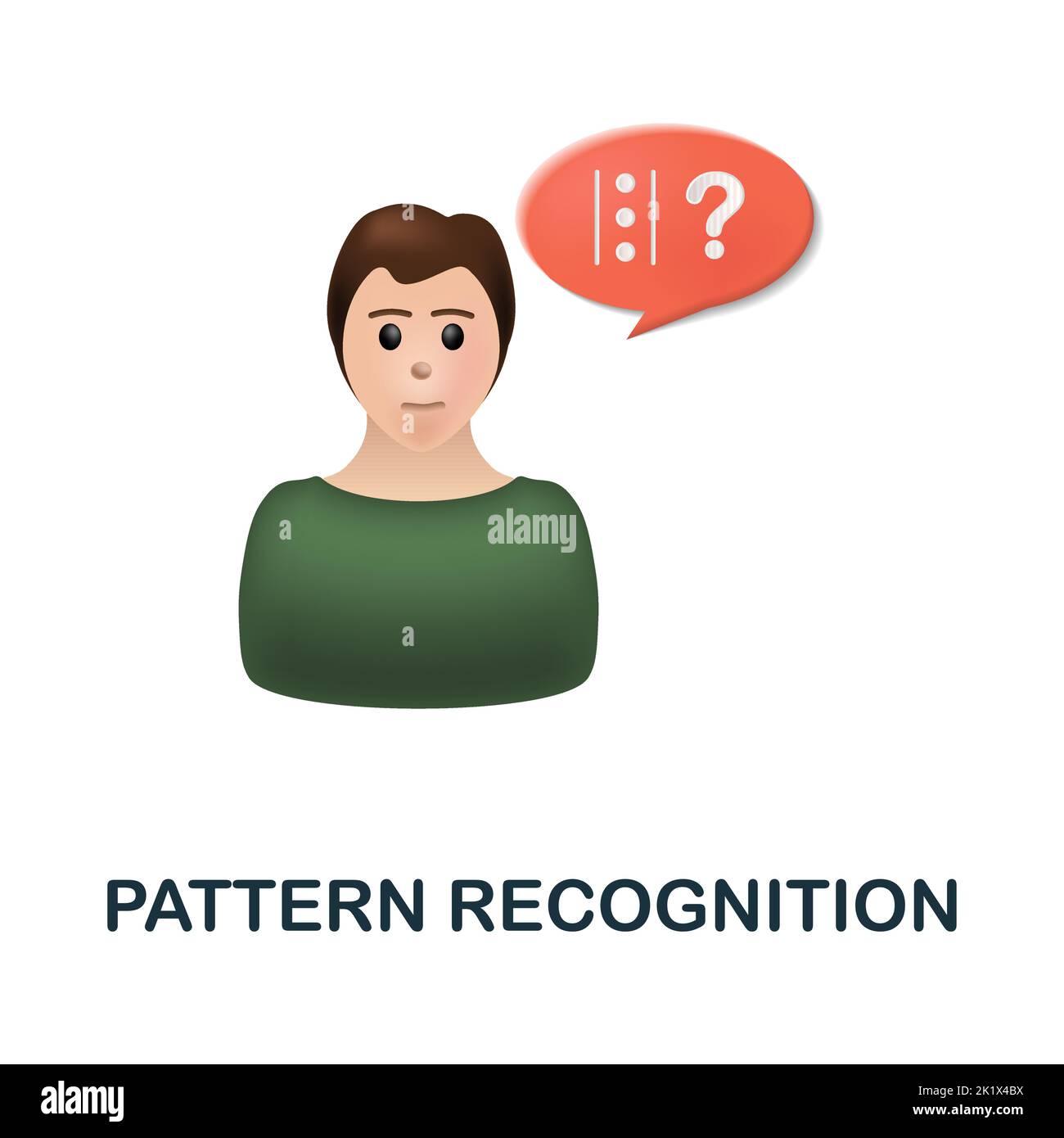 Pattern Recognition icon. 3d illustration from cognitive skills ...