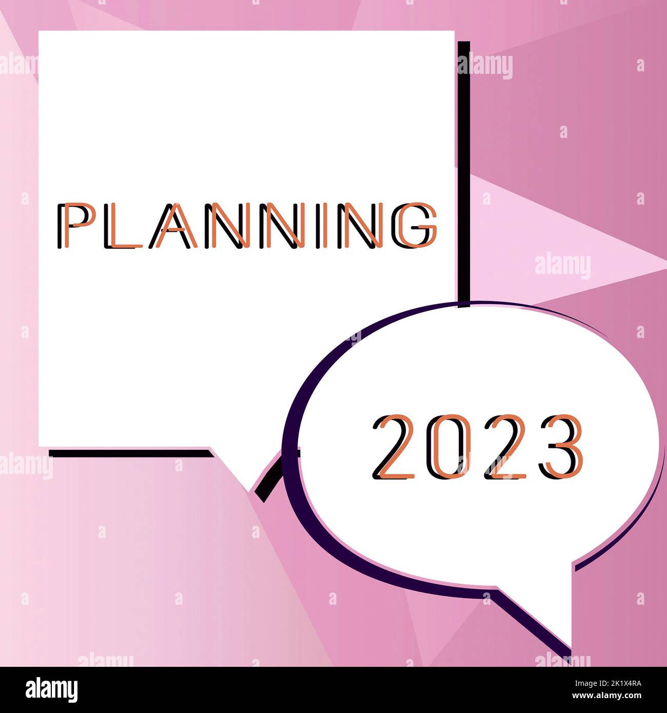 Handwriting text Planning 2023. Internet Concept Begin with end in the ...
