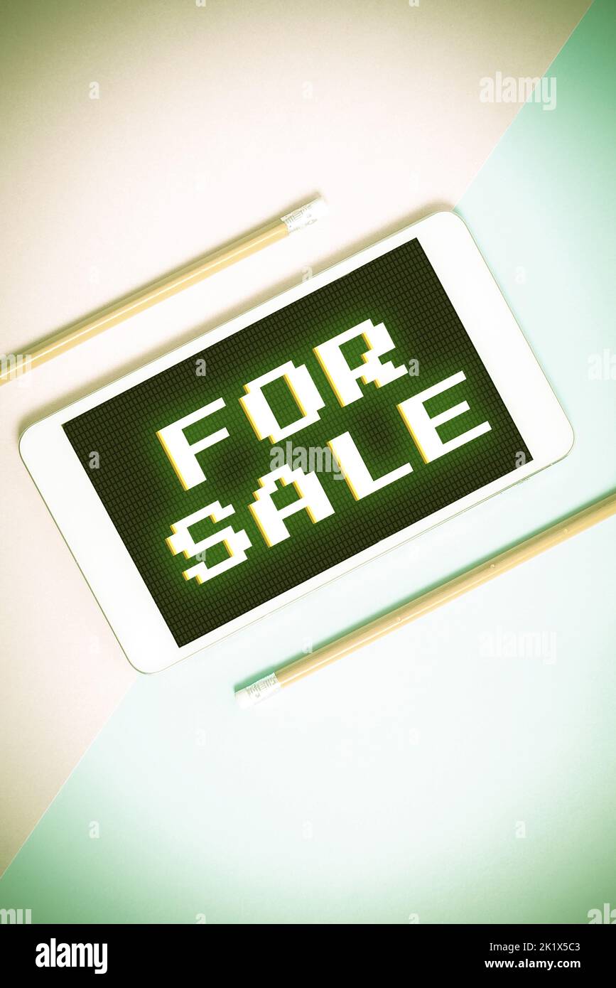 Handwriting text For Sale. Word Written on putting property house ...