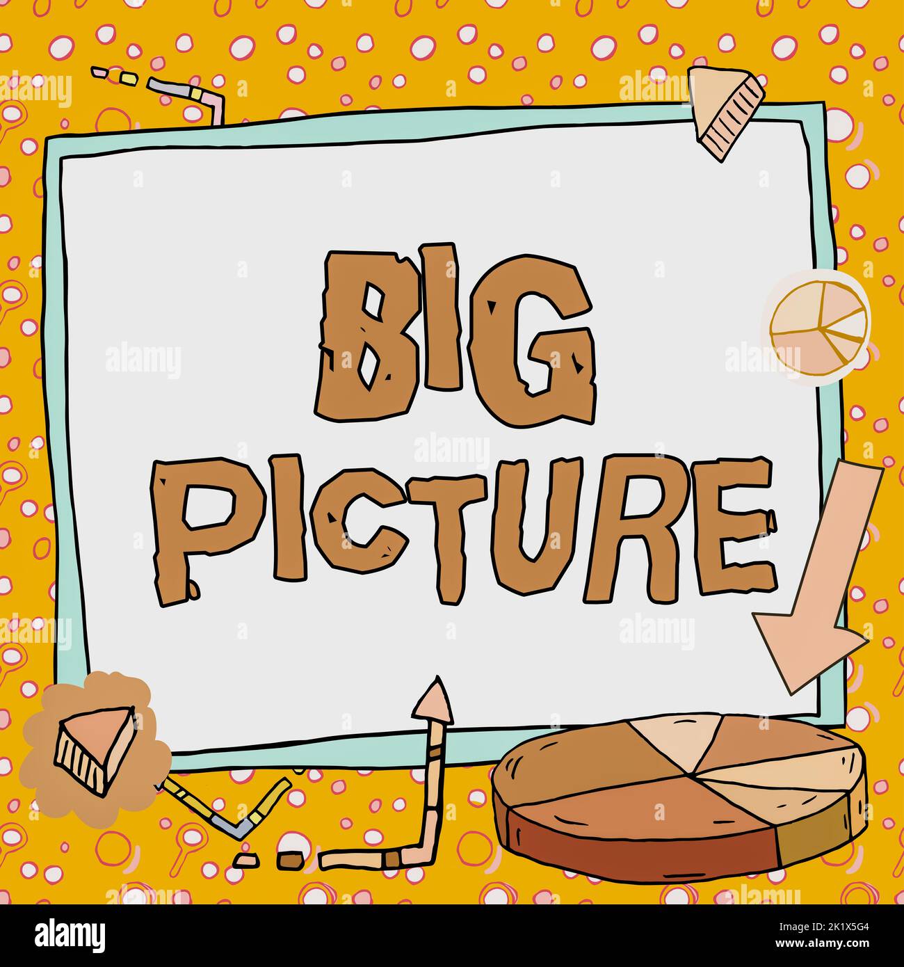 Text showing inspiration Big Picture. Business showcase most important ...