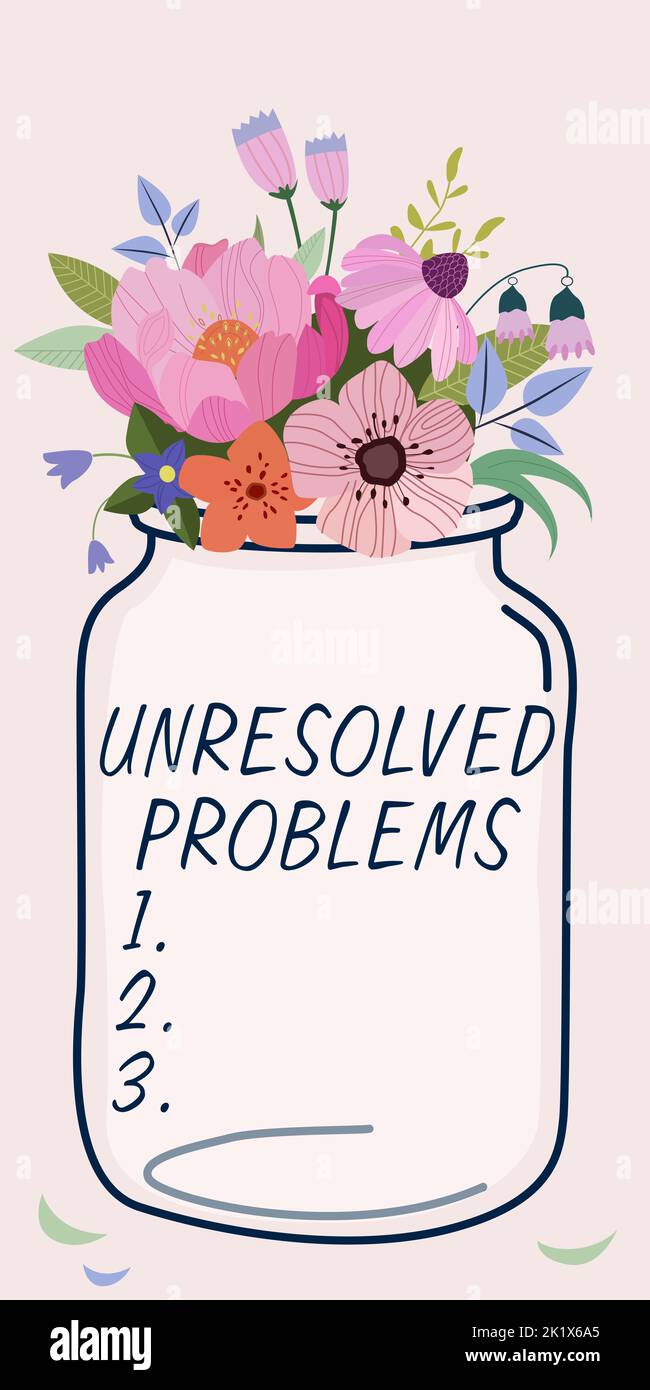 Inspiration showing sign Unresolved Problems. Conceptual photo those ...