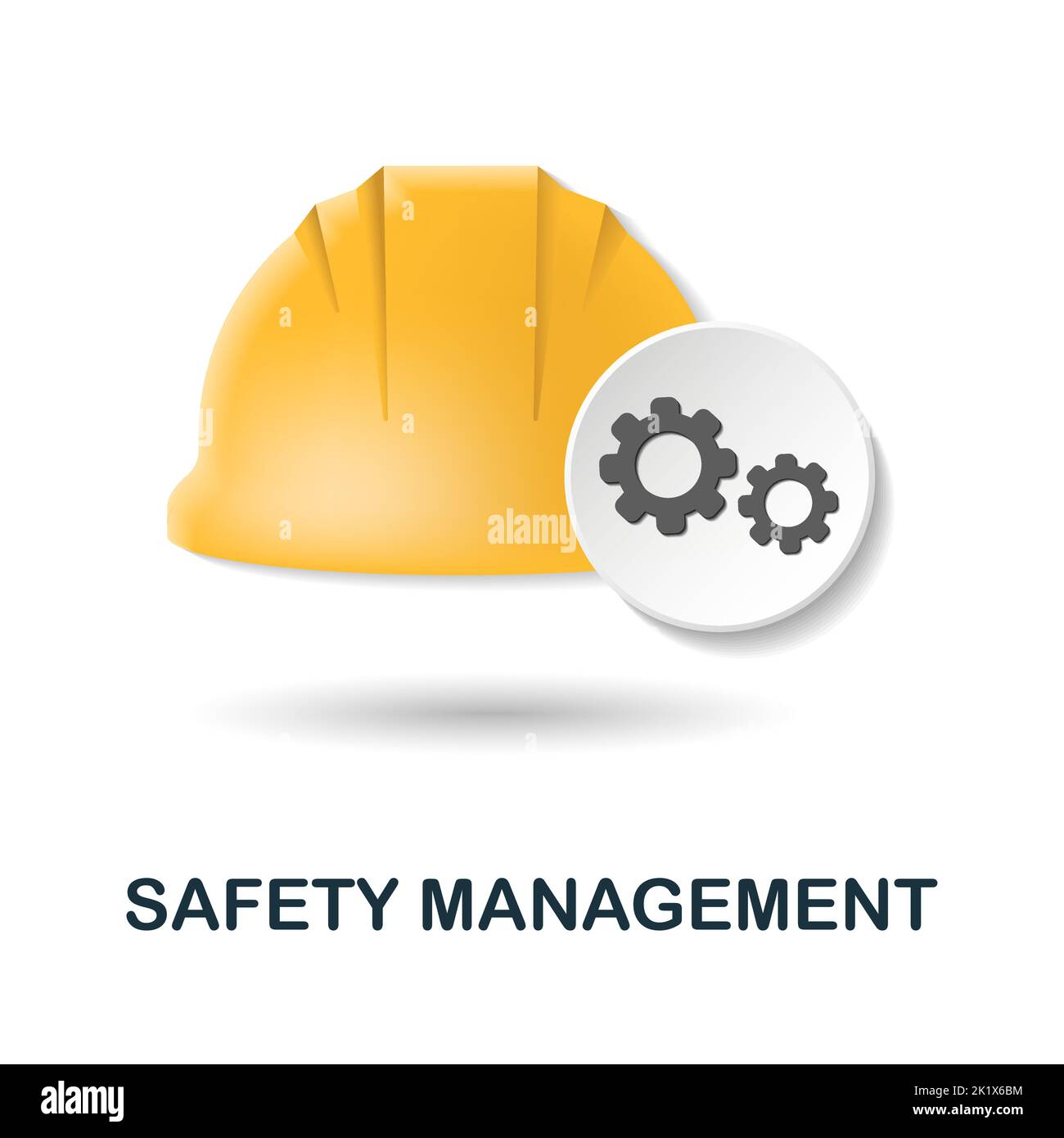 Safety Management icon. 3d illustration from company management ...