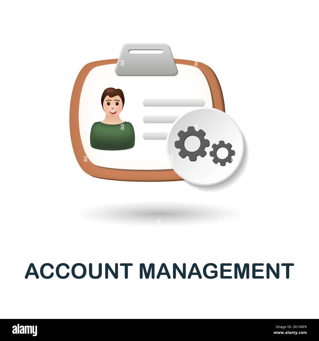 Account Management icon. 3d illustration from company management collection. Creative Account ...