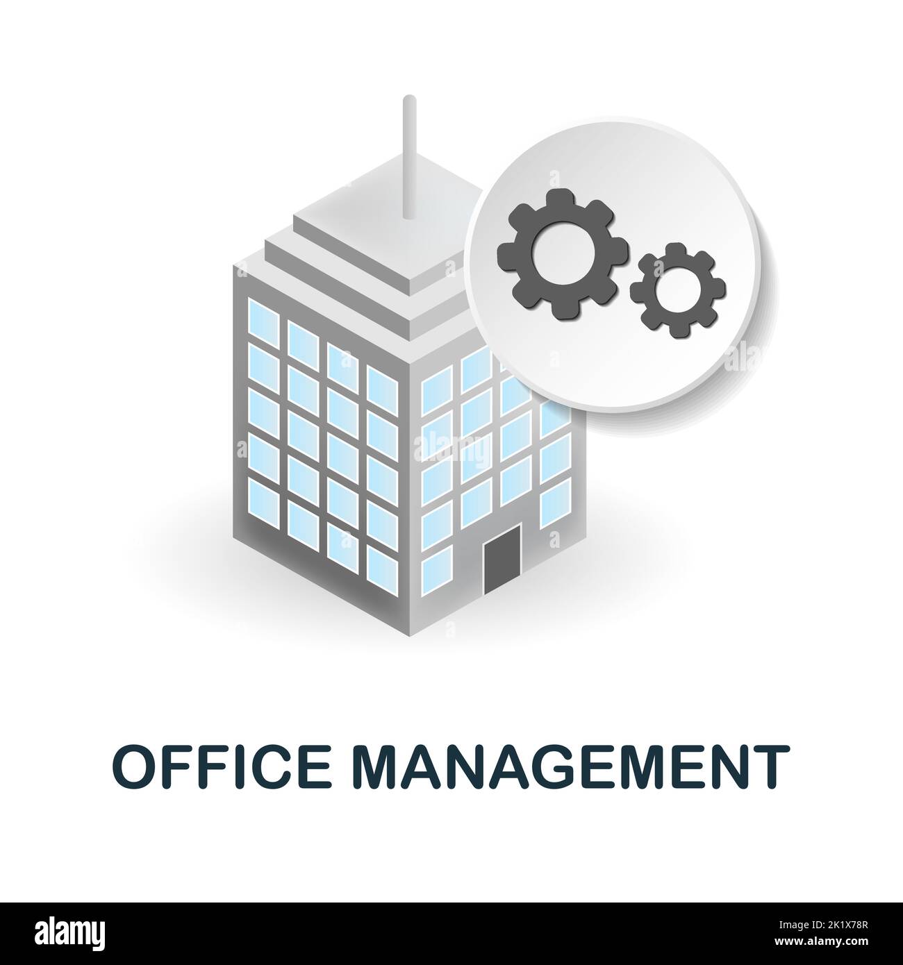 Office Management icon. 3d illustration from company management ...