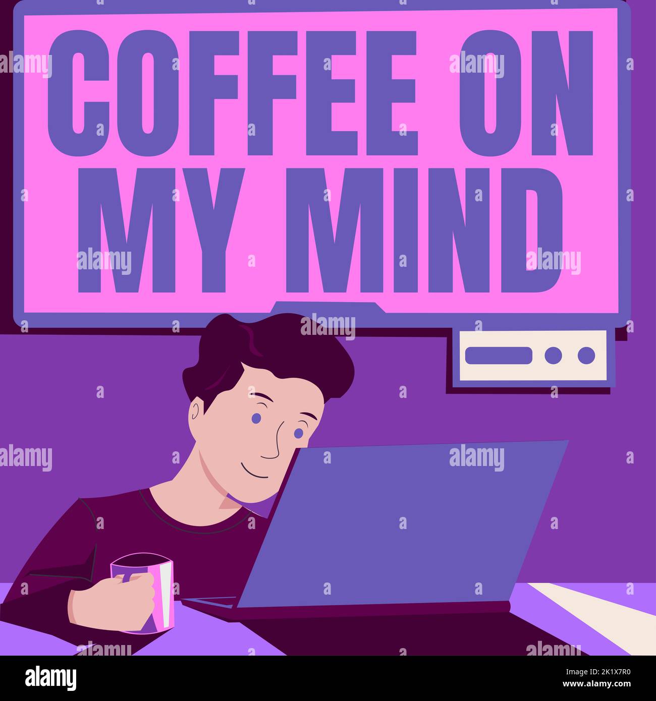 Text showing inspiration Coffee On My MindAddiction to Coffee Starbucks ...