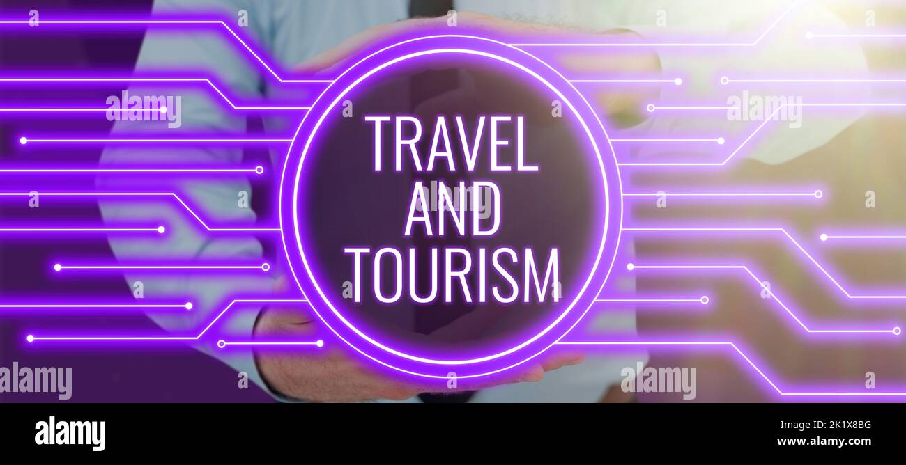 Conceptual caption Travel And TourismTemporary Movement of People to ...