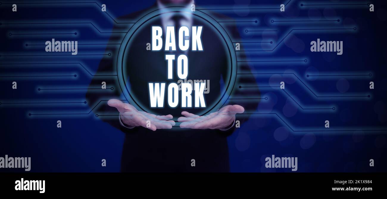 Employee welcome back sign hi-res stock photography and images - Alamy