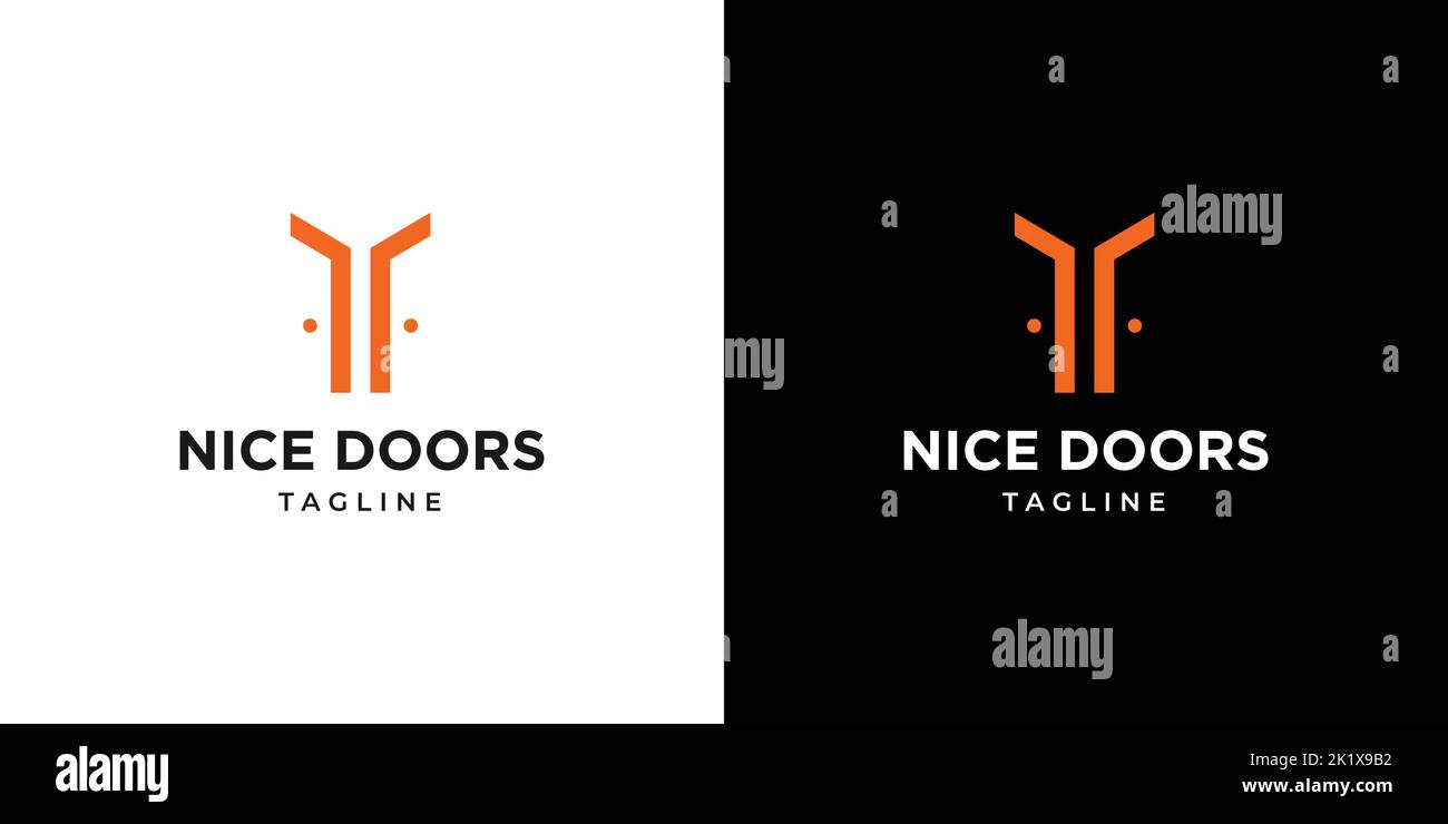 Modern and professional door company logo design 3 Stock Vector Image ...