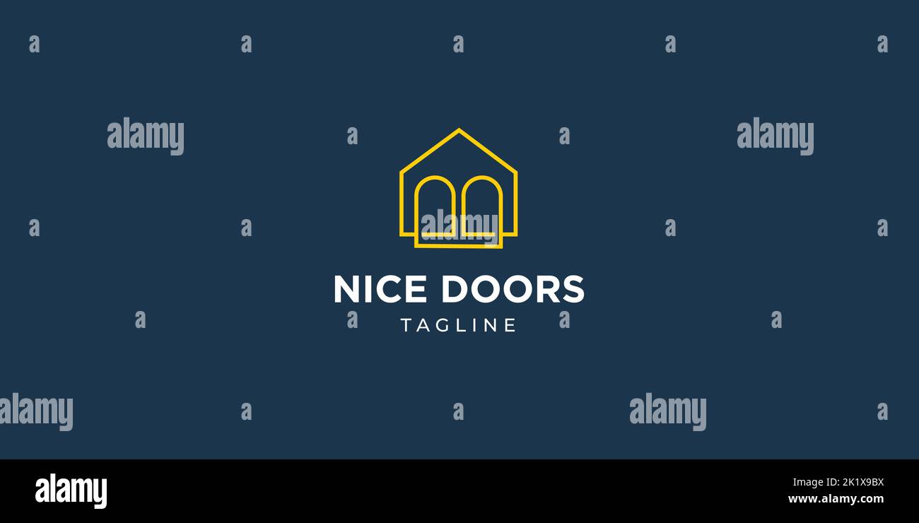 Modern and professional door company logo design 4 Stock Vector Image ...