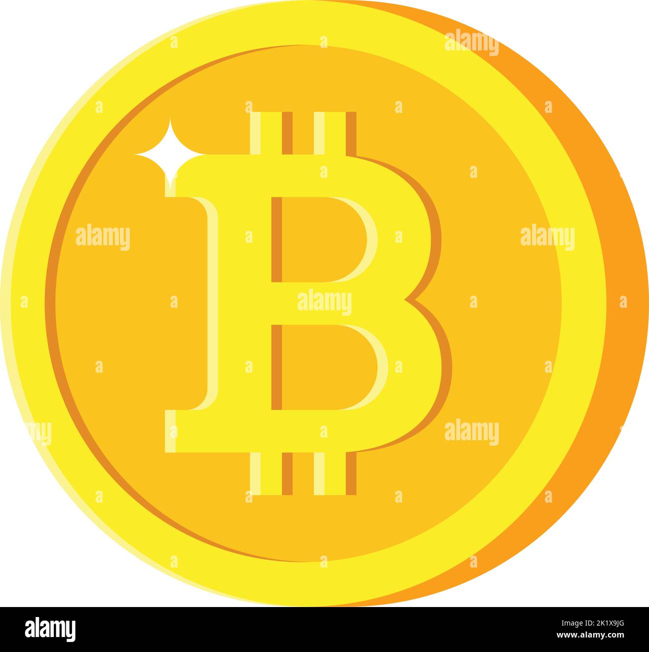 Bitcoin icon. Modern flat design illustration Stock Vector Image & Art ...