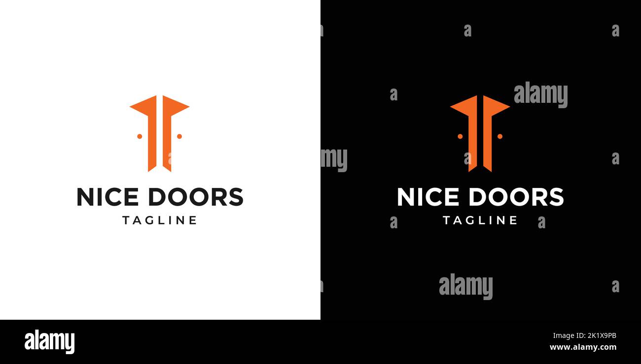 Modern and professional door company logo design 2 Stock Vector Image ...