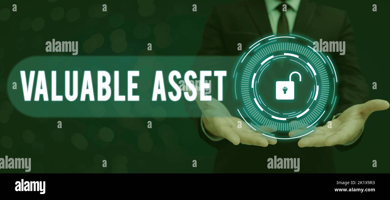 Text caption presenting Valuable AssetYour most valuable asset is your ...