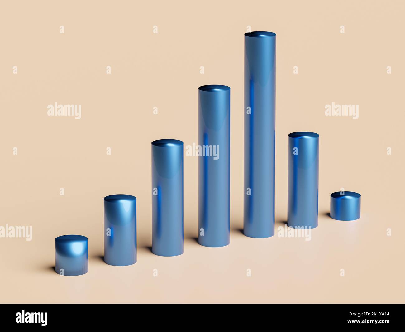 Business and bankruptcy concept. Bankrupt graph with recession. 3d rendering Stock Photo - Alamy