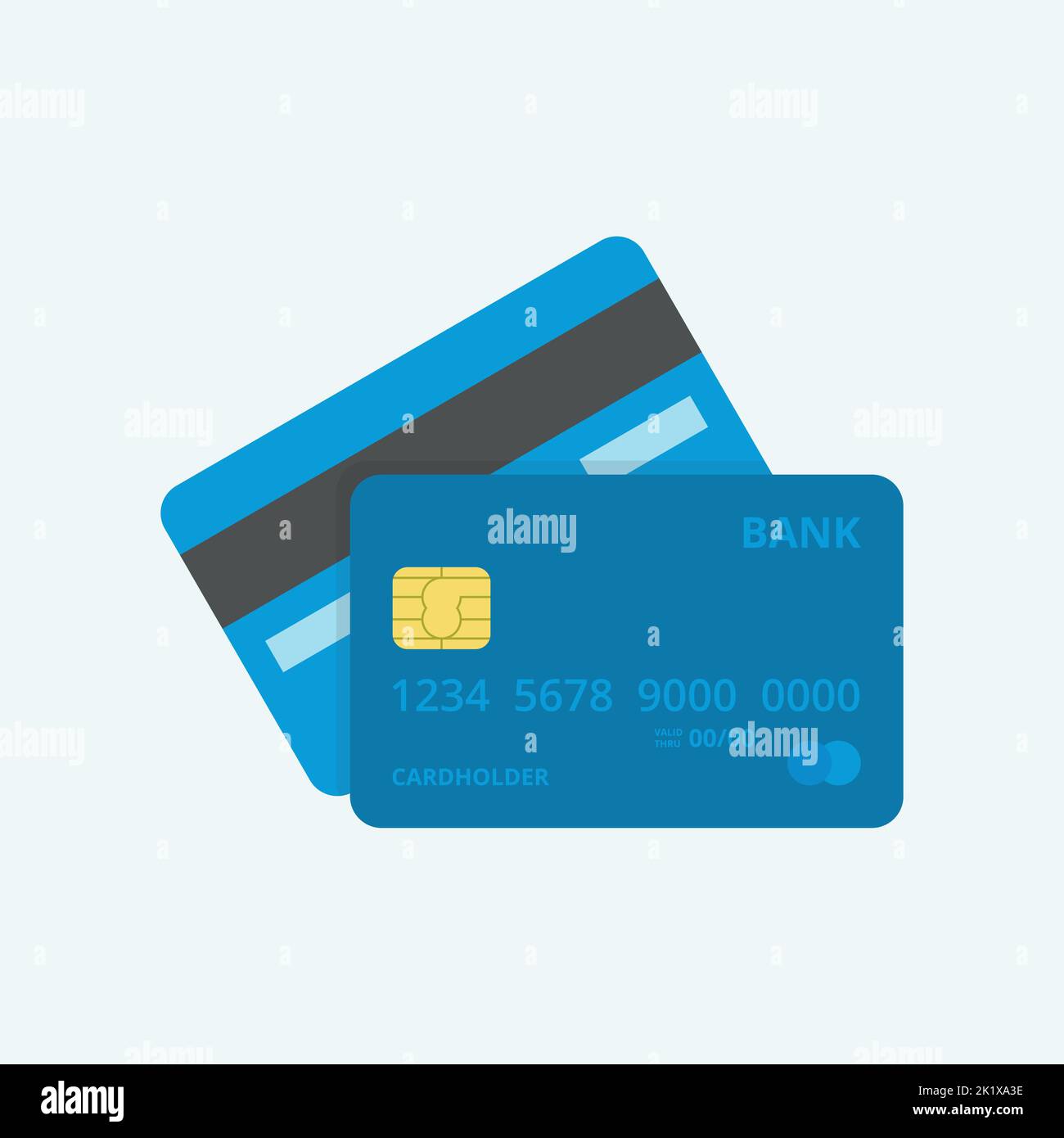 Credit Card Icon. Front and Back Stock Vector Image & Art - Alamy